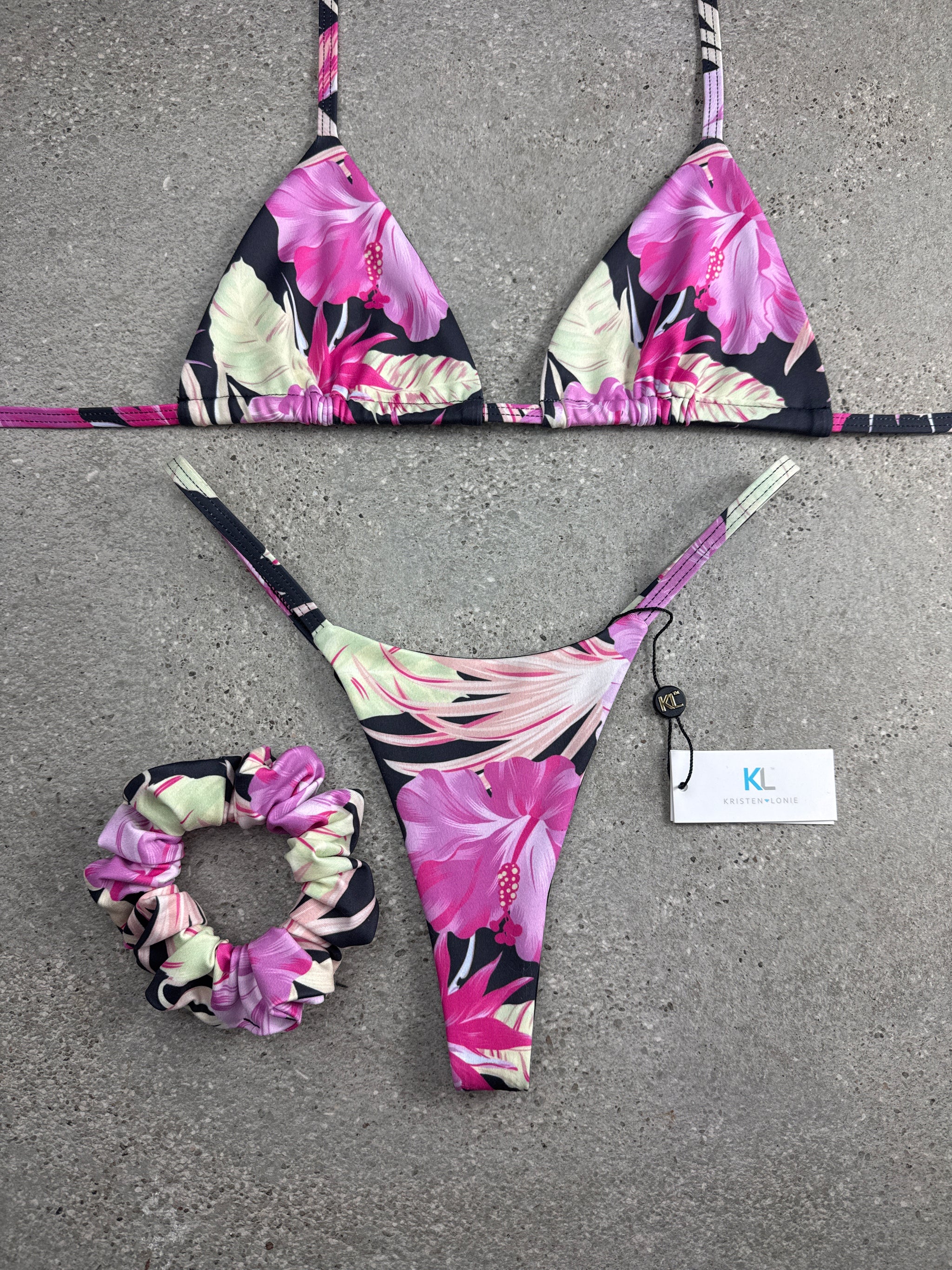 Birds of Paradise (Pink) Bikini Top – Kristen Lonie Swimwear