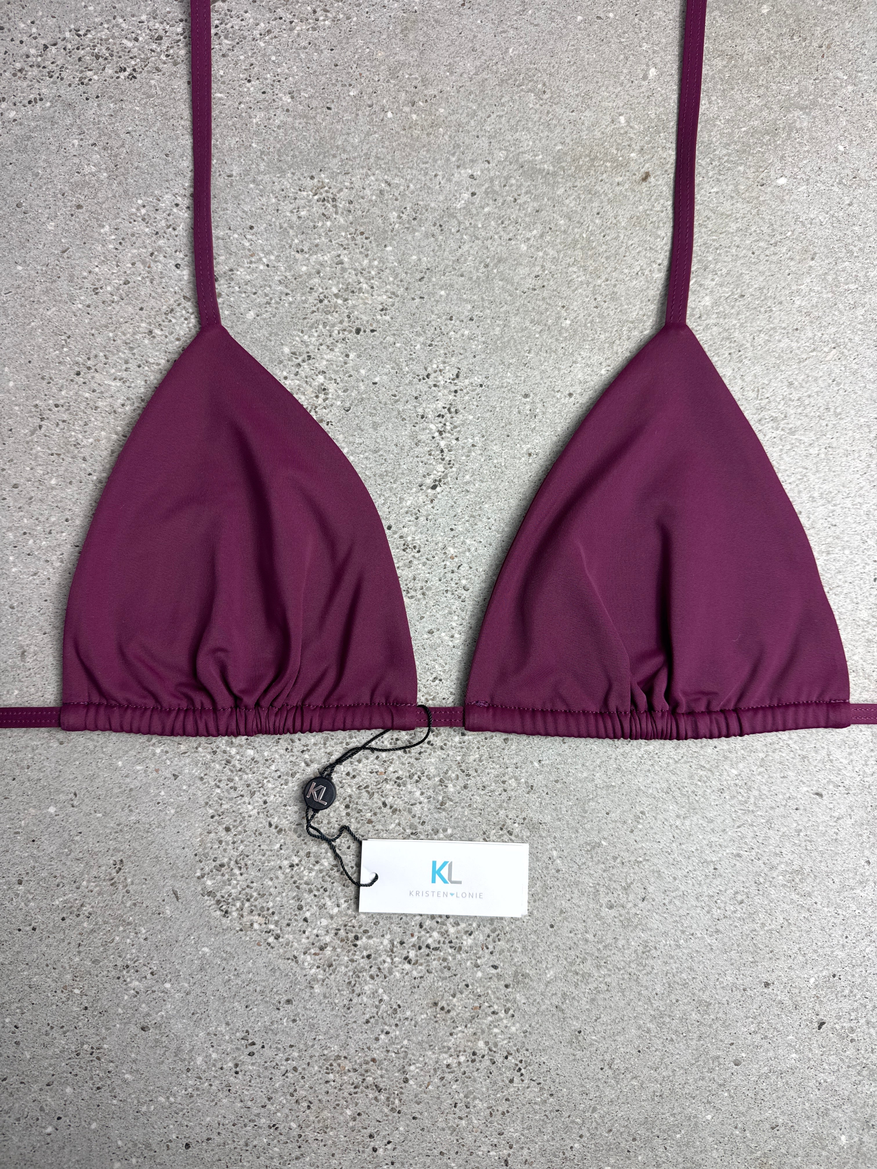Merlot Bikini Top – Kristen Lonie Swimwear