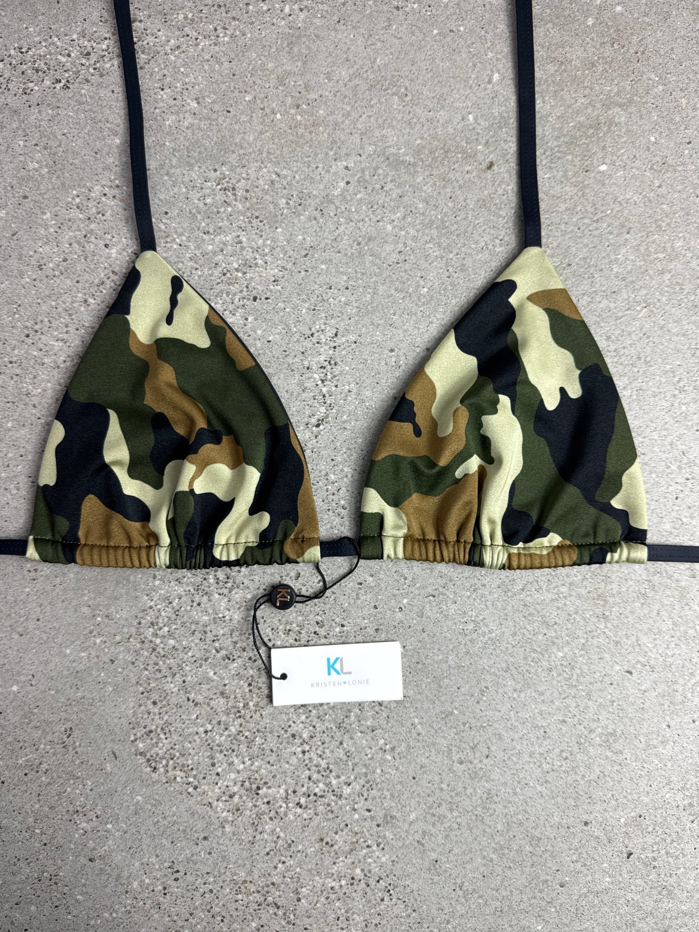 Combat Camo Bikini Top – Kristen Lonie Swimwear