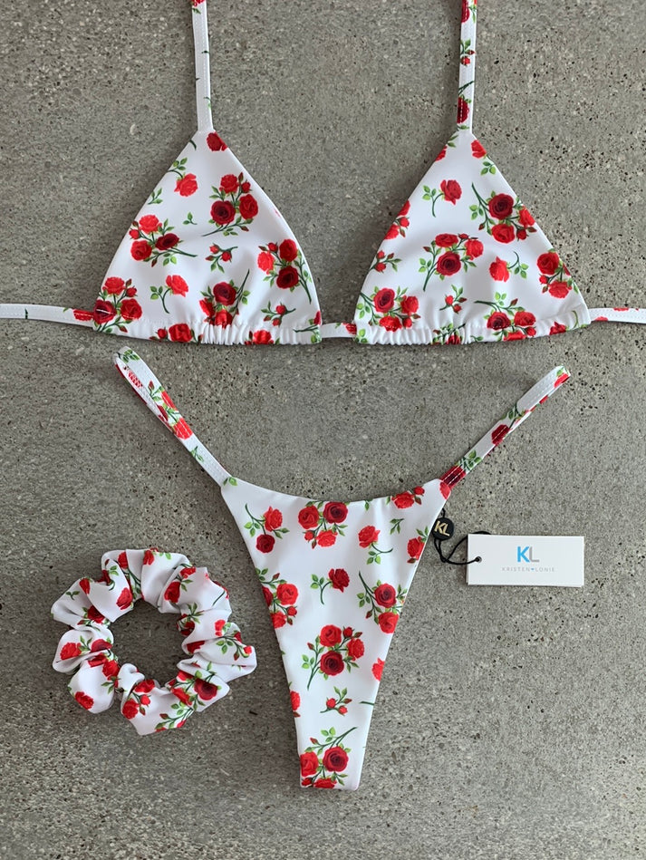 Roses & Romance Bikini Top – Kristen Lonie Swimwear