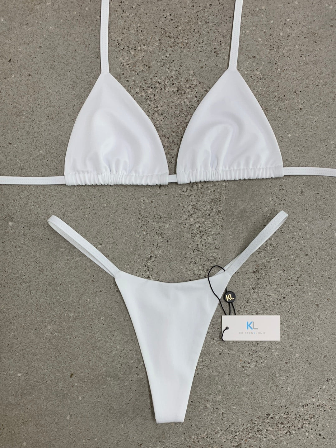 White Bikini Top – Kristen Lonie Swimwear