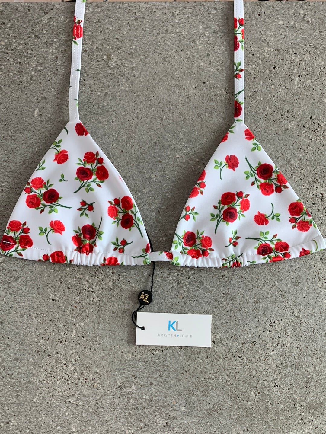 Roses & Romance Bikini Top – Kristen Lonie Swimwear
