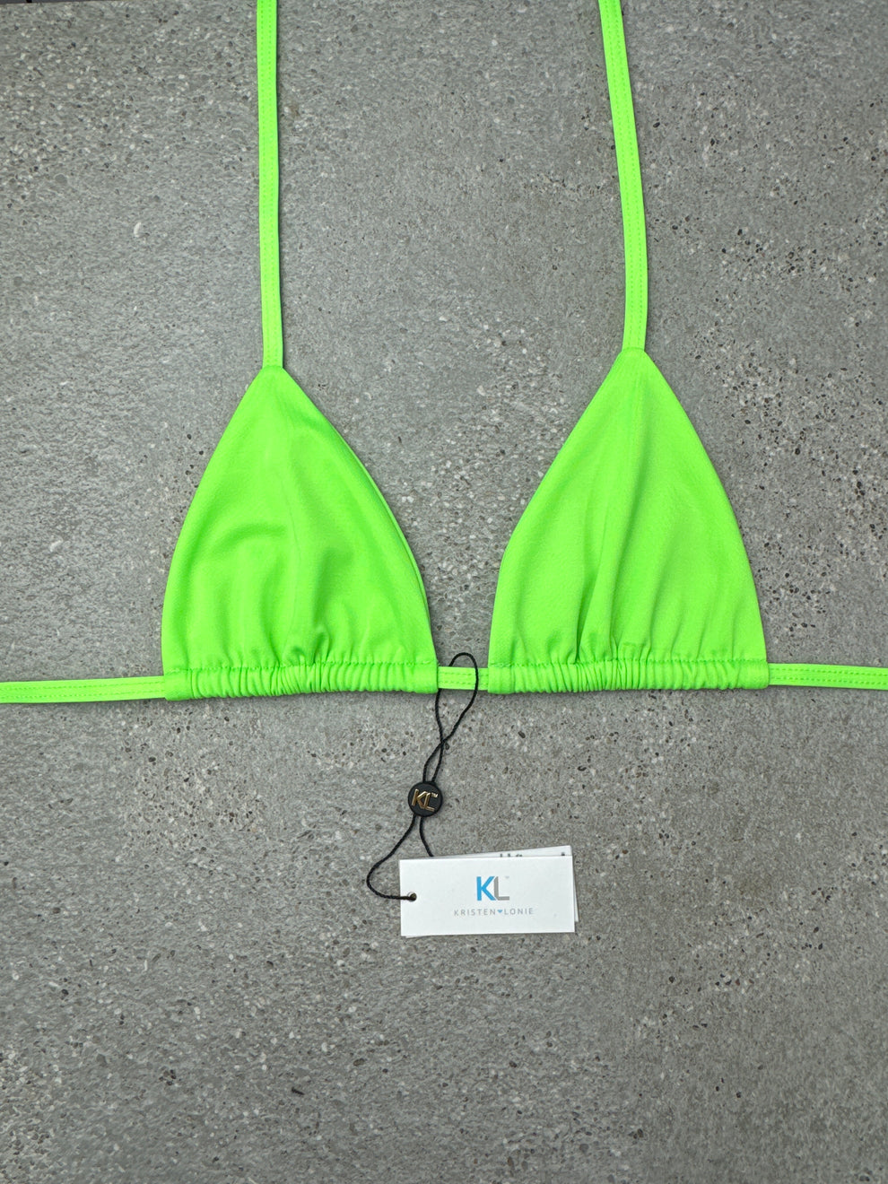 Neon Green Bikini Top | Kristen Lonie – Kristen Lonie Swimwear