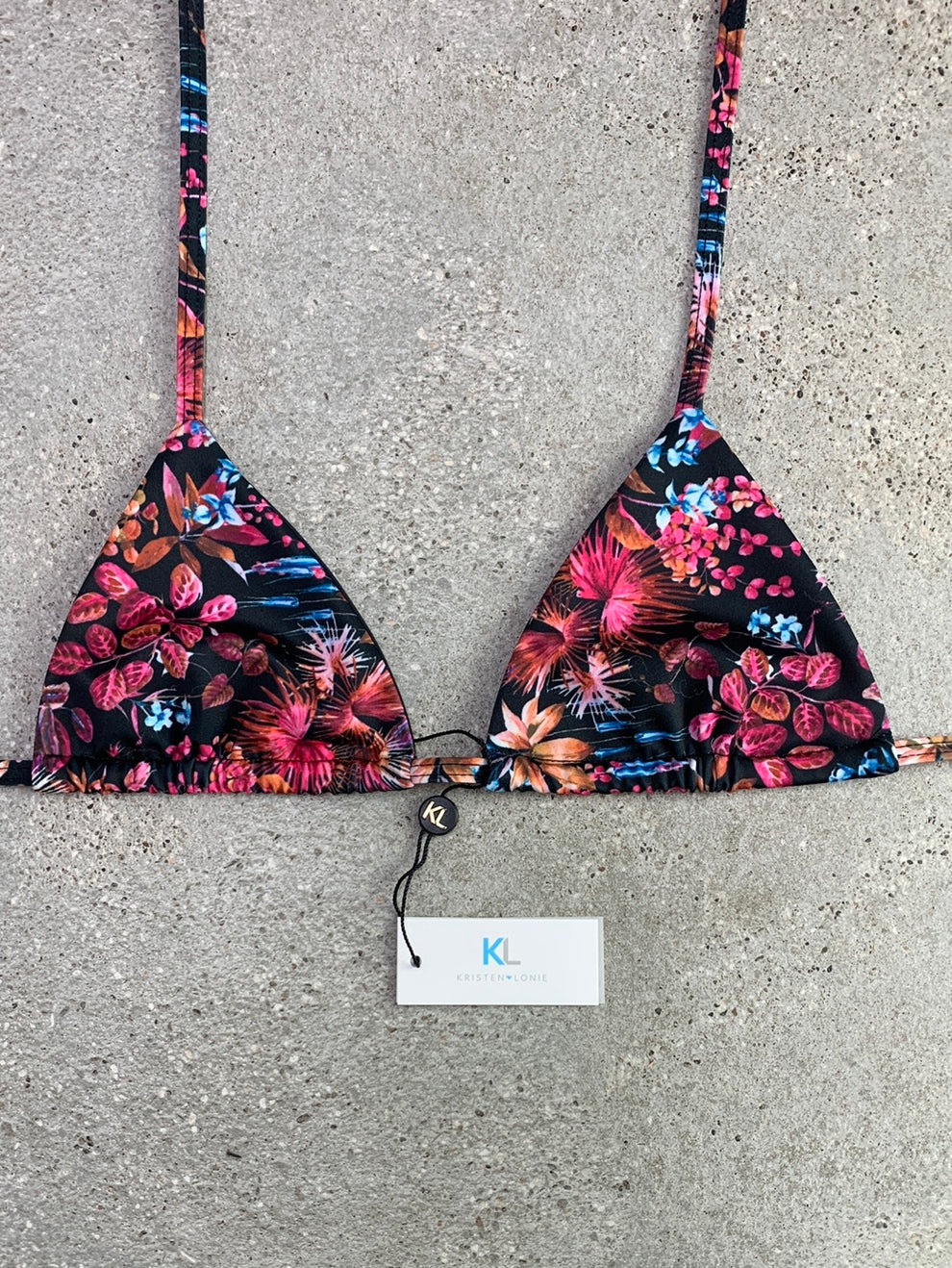 Tropical Night Bikini Top – Kristen Lonie Swimwear