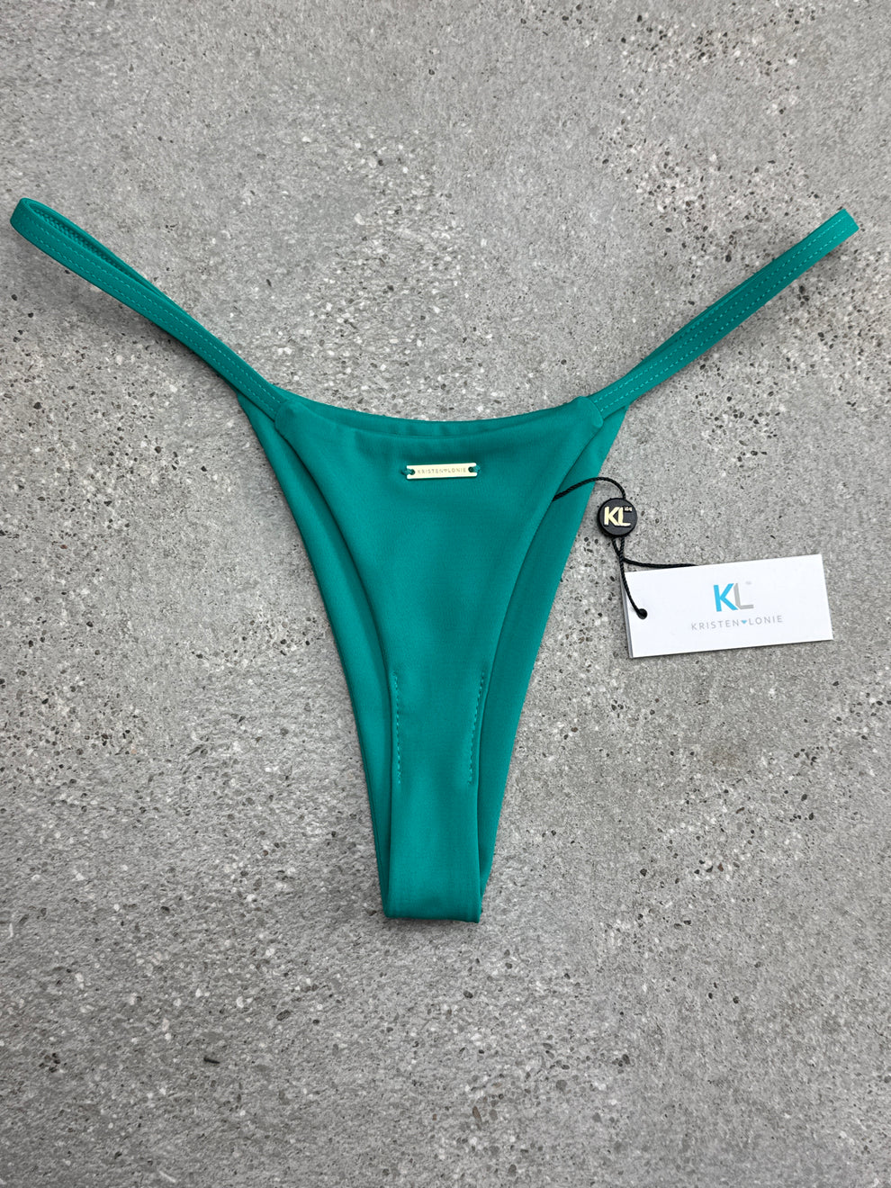 Emerald Bikini Bottom – Kristen Lonie Swimwear